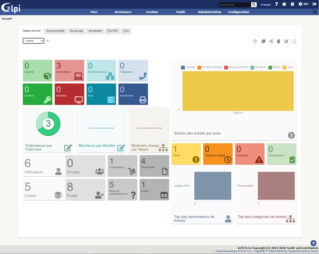 Introduction au logiciel GLPI – NEPTUNET.FR