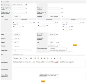 Introduction au logiciel GLPI – NEPTUNET.FR