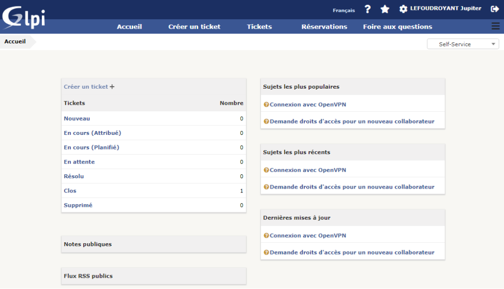 Introduction au logiciel GLPI – NEPTUNET.FR