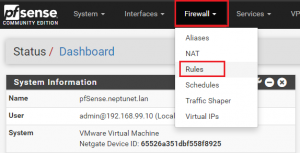 [Tips] Accéder à l’interface web de pfsense via le WAN – NEPTUNET.FR